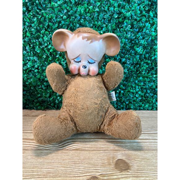 Knikcerbocker | Toys | Vintage Knickerbocker Brown Bear Pouting Rubber ...